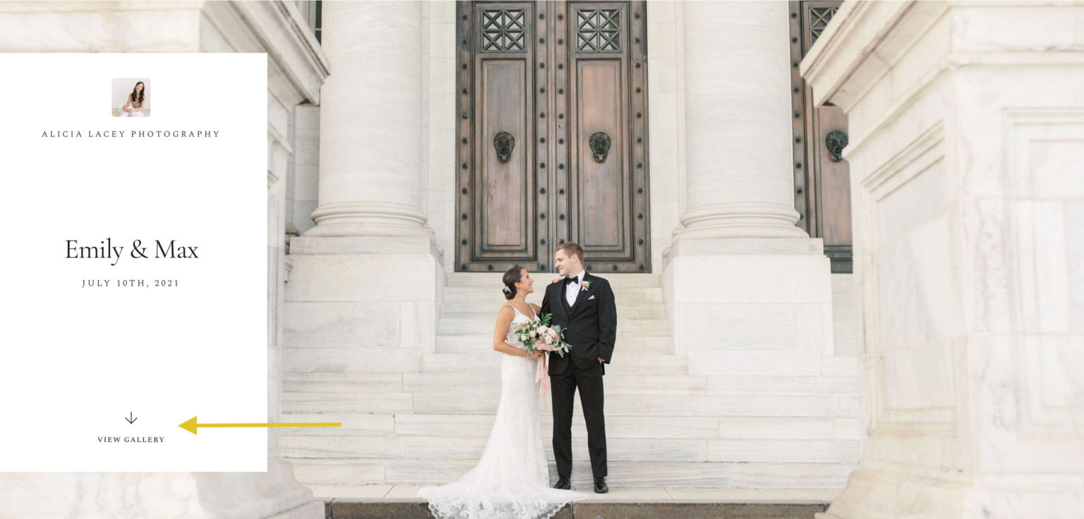 How to Navigate a Pixieset Wedding Photography Gallery