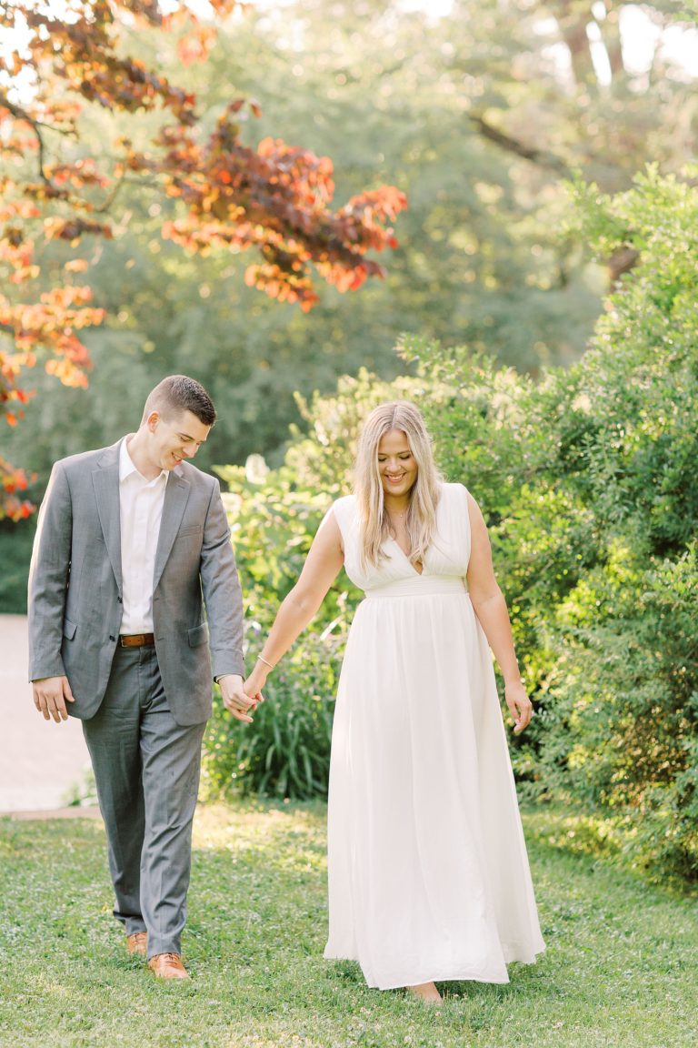 Airlie Center Garden Engagement Photos